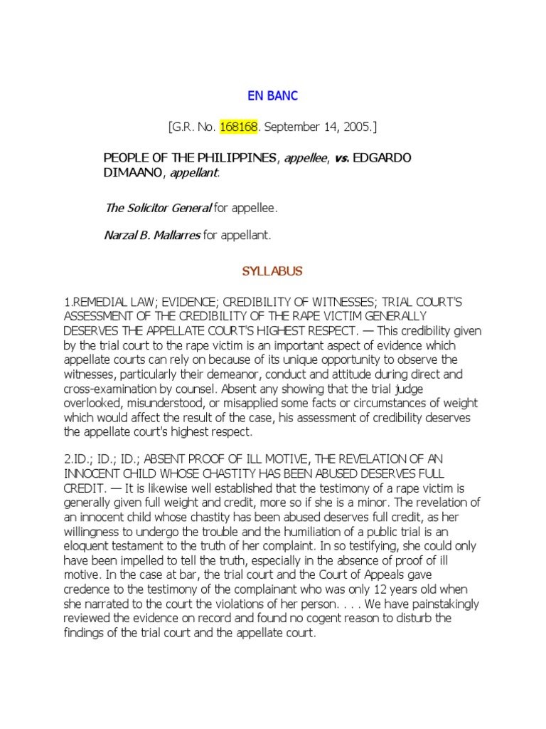 People Vs Dimaano | PDF | Element (Criminal Law) | Crime & Violence