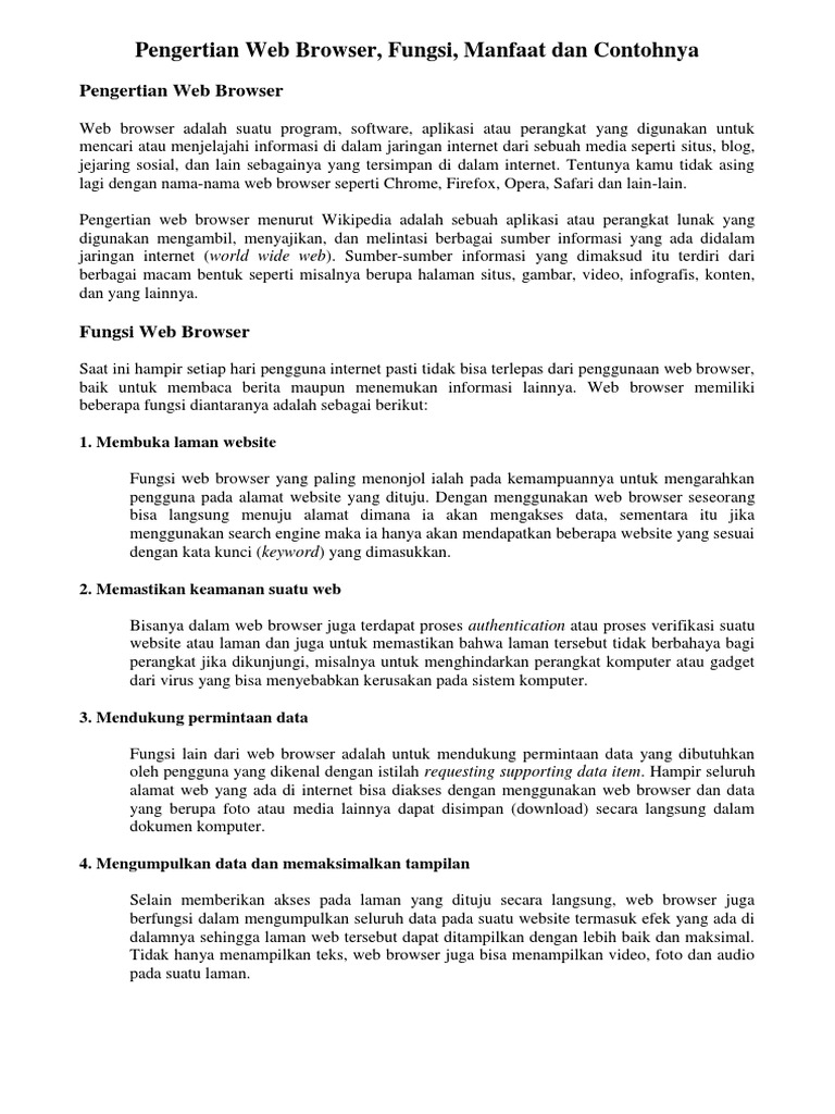 Materi Web Browser | PDF