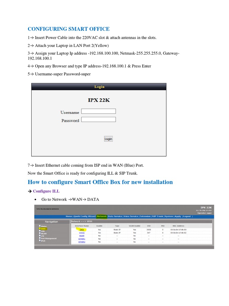 Configuring Smart Office PDF | PDF | Ip Address | Session Initiation ...