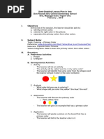 Detailed Lesson Plan Primary Colors Semis | PDF | Color | Red