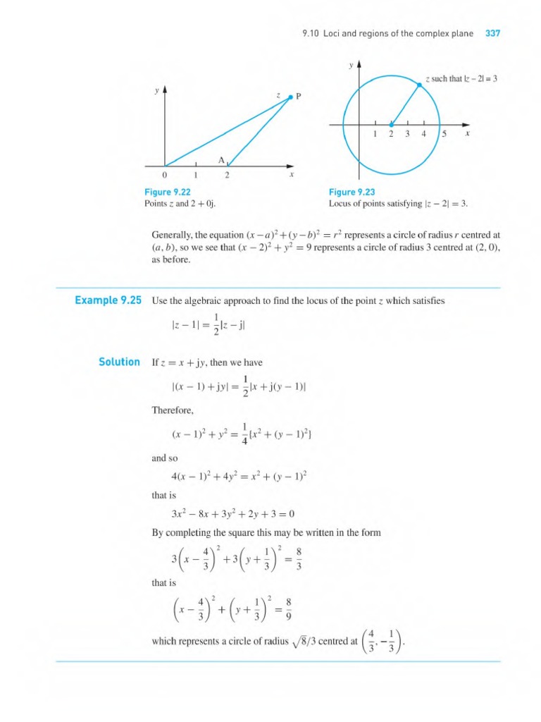 Complex Plane Loci and Regions | PDF | Equations | Abstract Algebra