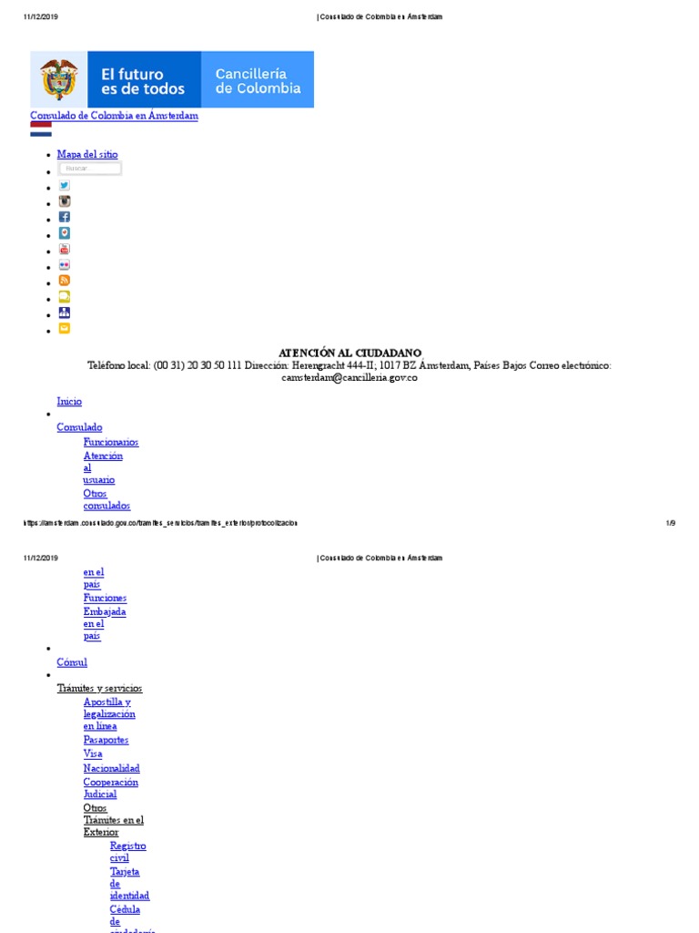 PODER GENERAL - Consulado de Colombia en Ámsterdam | PDF | Gobierno ...