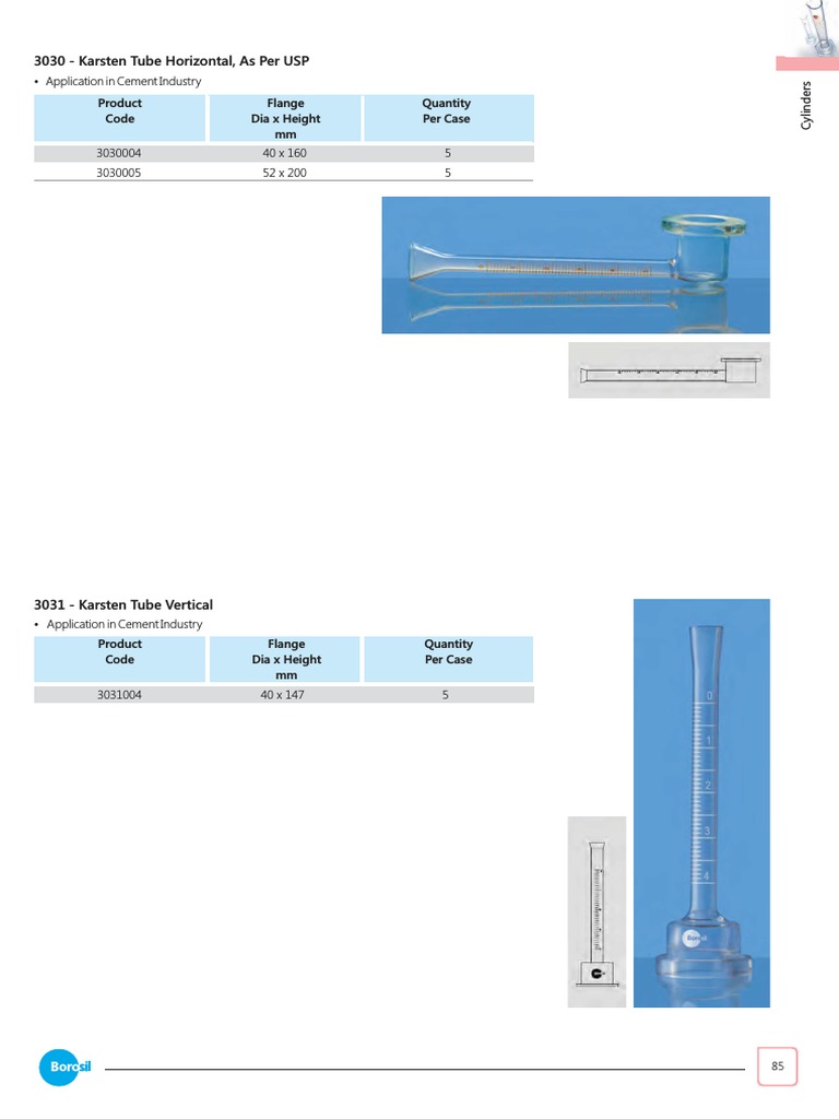 Borosil Karsten Tube | PDF