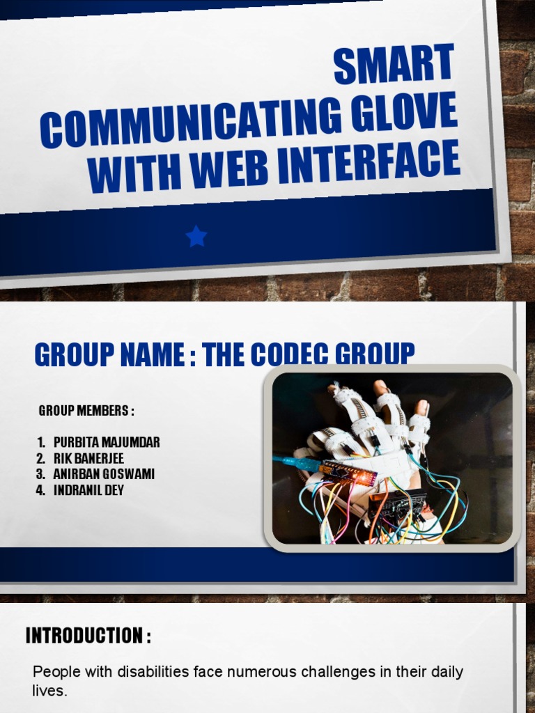 Smart Glove for Communication & Control | PDF | Gesture | Sensor