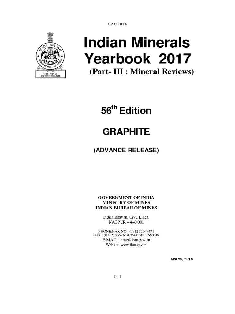 Graphite Resources and Production in India | PDF | Graphite | Refractory