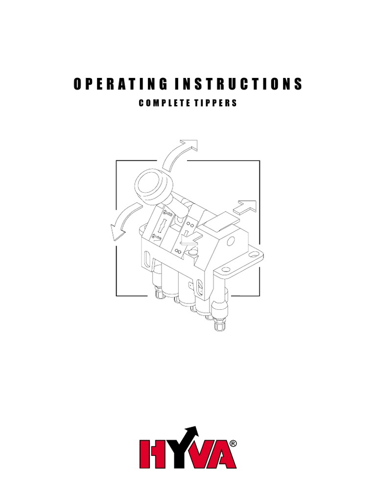 Tipper Instruction | PDF | Valve | Truck