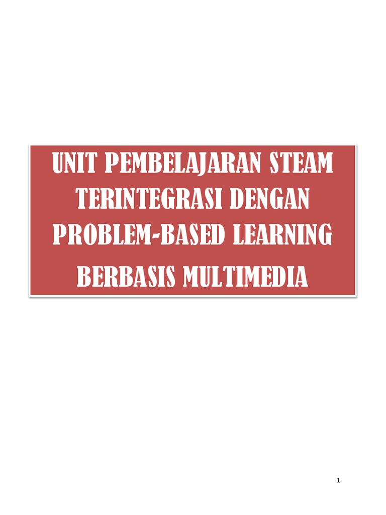 RPP Pembelajaran STEAM PBL | PDF