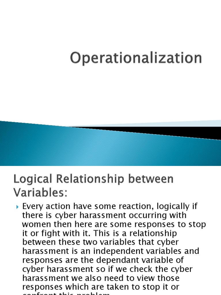 Operationalization | PDF