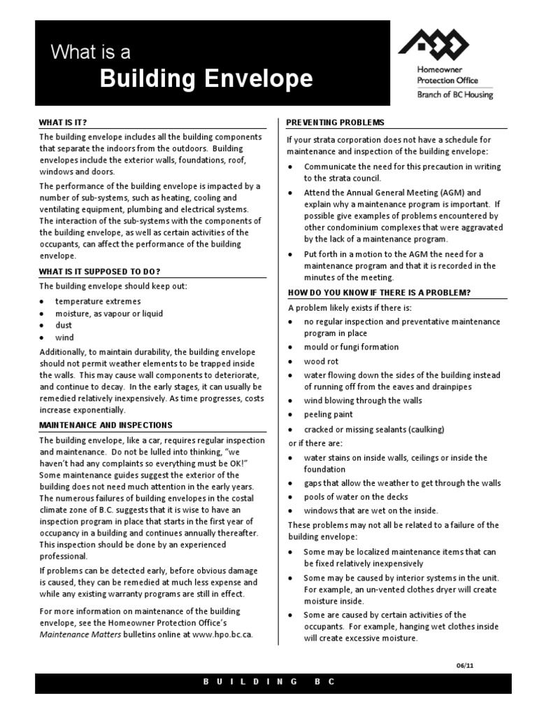 What Is Building Envelope | Download Free PDF | Building | Civil ...