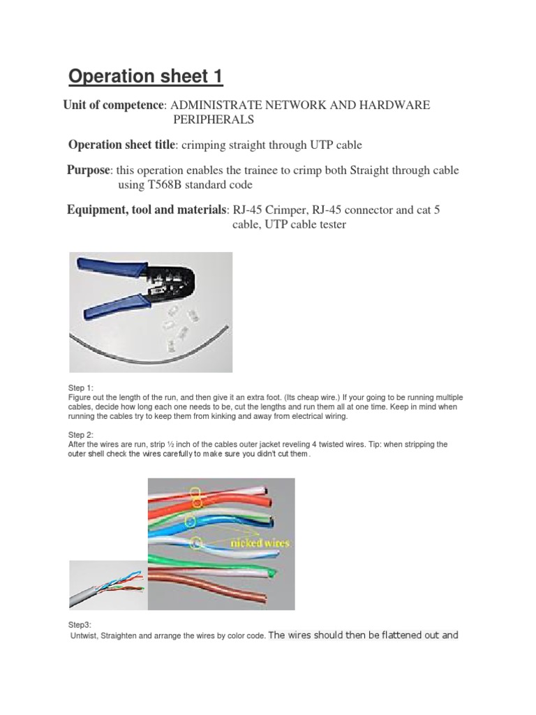 Operation Sheets | PDF | Computer Network | Microsoft Windows