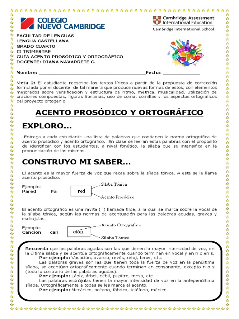 Guía de Acento Prosódico y Ortográfico | PDF | Los símbolos | Semiótica