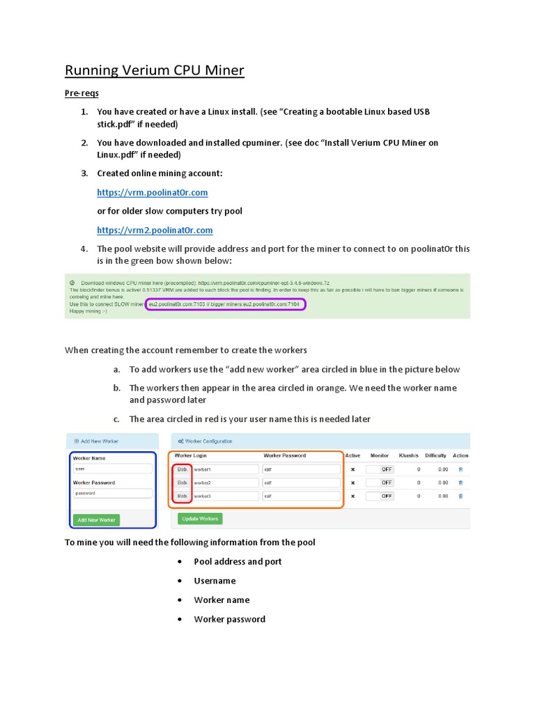 Miner Running Verium CPU | PDF | Home & Garden | Computers