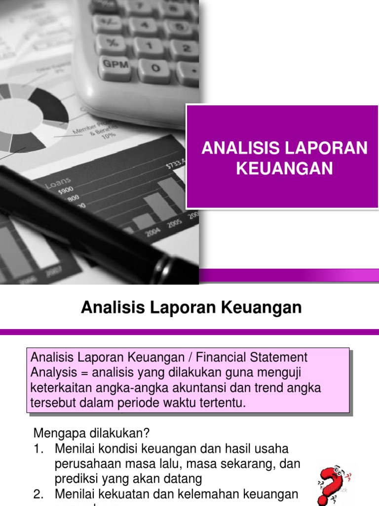 Presentasi Analisis Laporan Keuangan | PDF | Bisnis | Pengelolaan Keuangan & Uang
