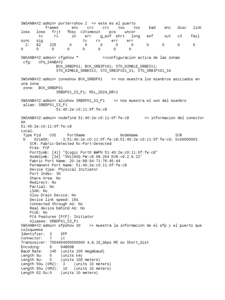 SAN Switch Configuration Overview | PDF | Telecommunications ...