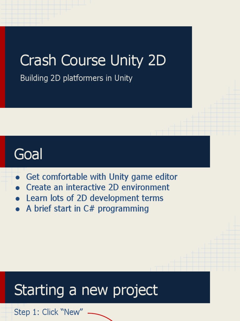 Crash Course Unity 2D PDF | PDF | Unity (Game Engine) | Data Compression