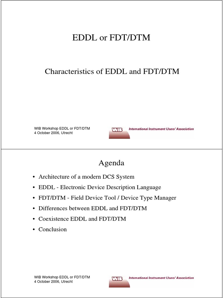 EDDL or FDT-DTM PDF | PDF | Operating System | Computer Network