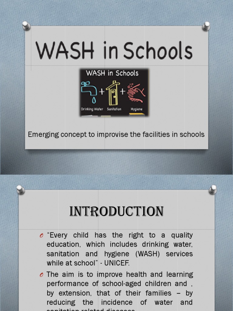 WASH in Schools | PDF | Wash | Hygiene