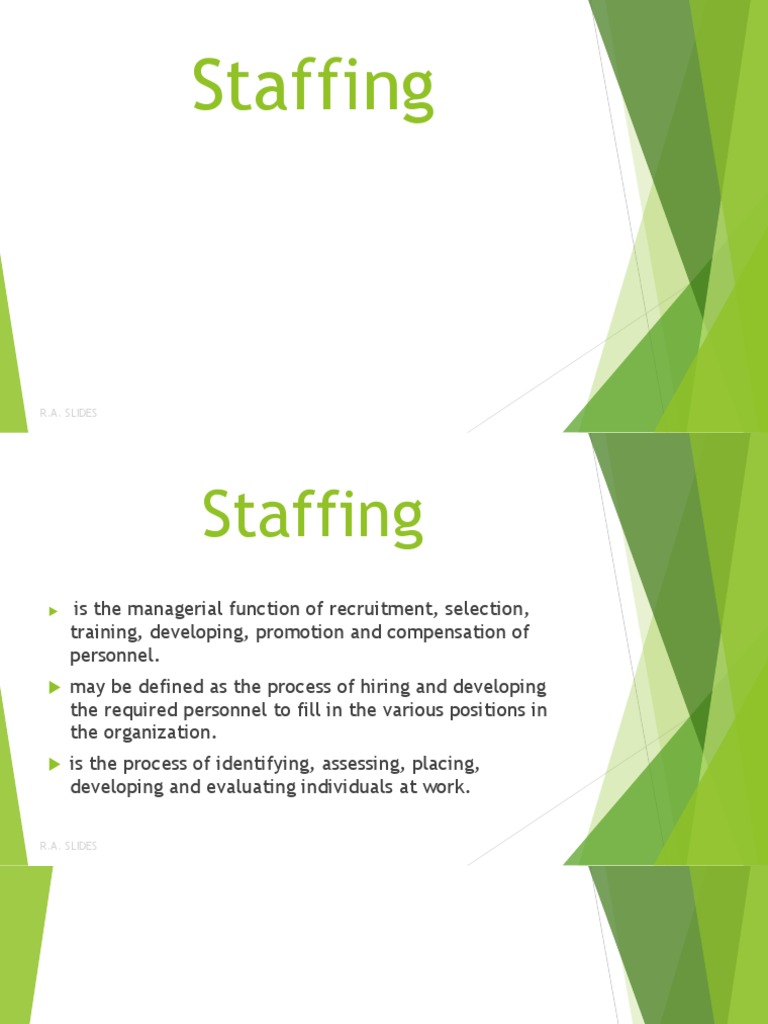 Staffing | PDF | Recruitment | Human Resources