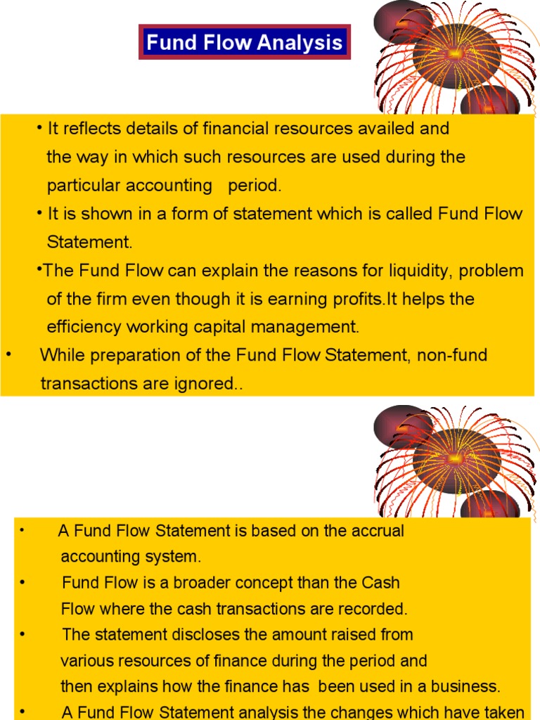 Fund Flow Analysis | PDF | Cash Flow Statement | Working Capital