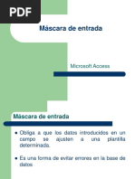 Ejemplos de Máscaras de Entrada en Access | PDF | Tipo de datos ...