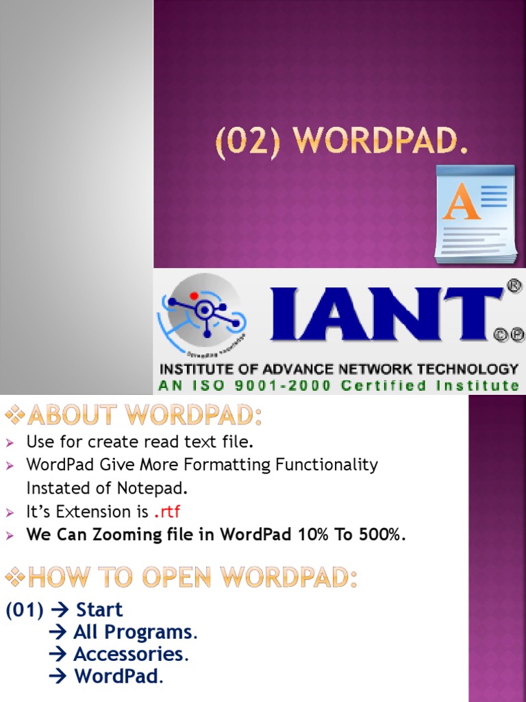 02 Wordpad | PDF