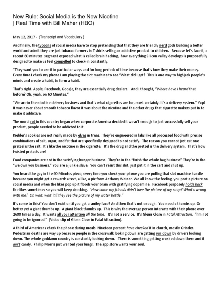 Social Media Reading Comprehension PDF | PDF | Social Media | Popular ...