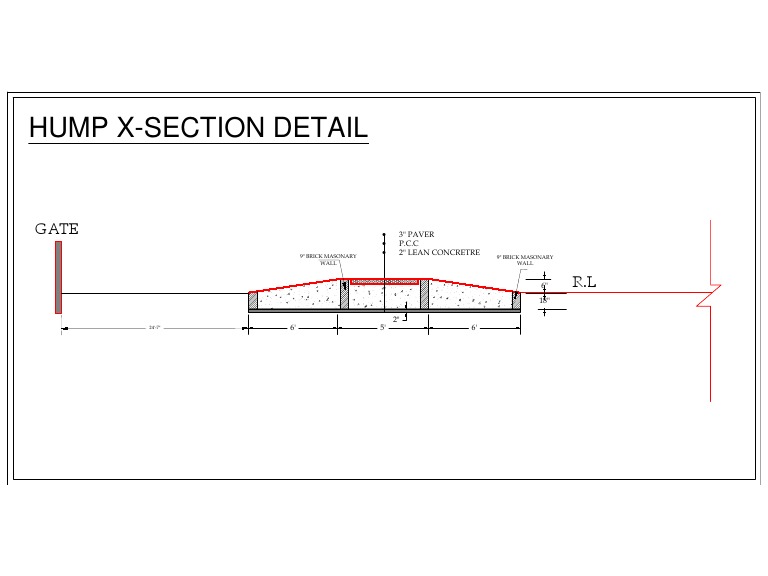 Hump X-Section Drawing PDF