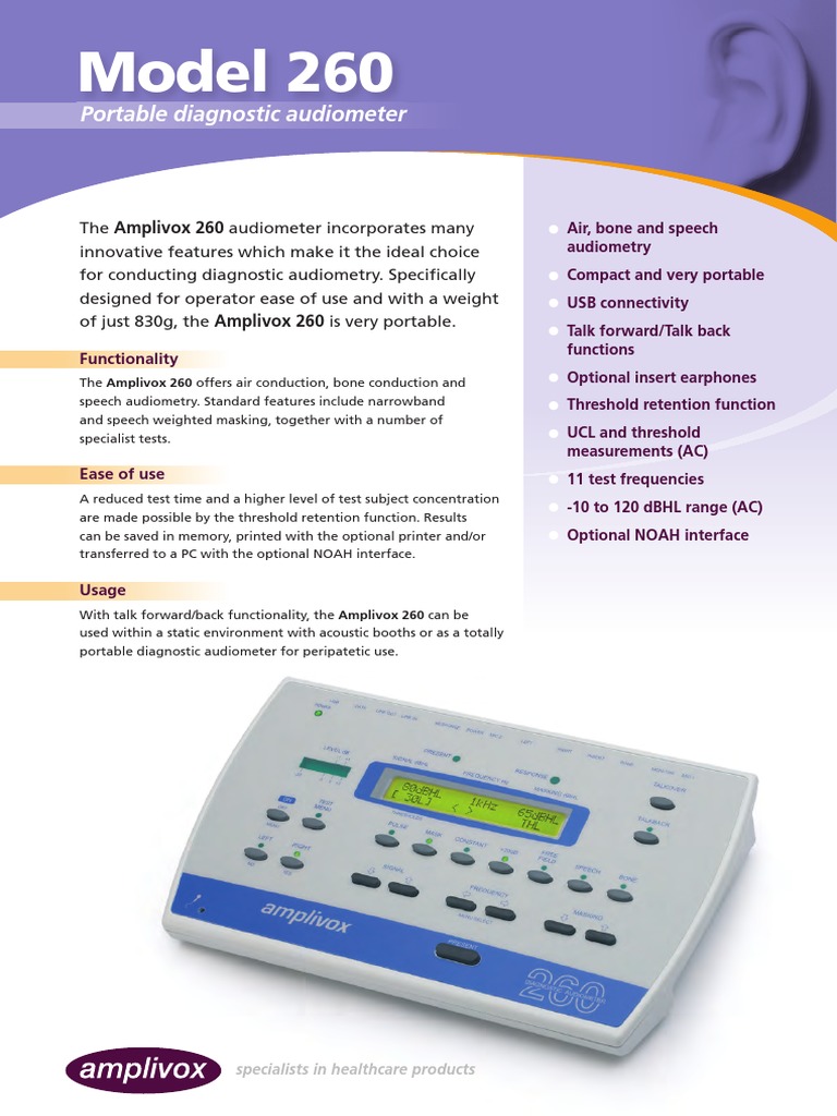 Amplivox 260 | PDF | Headphones | Microphone