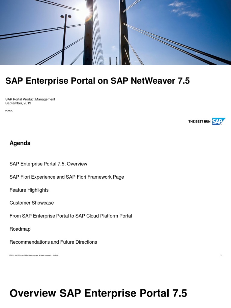 SAP Enterprise Portal On SAP NetWeaver 7.5 | PDF | Sap Se | Cloud Computing