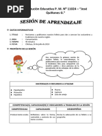 Sesion de Aprendizaje Escribimos Un Triptico | PDF | Aprendizaje | Evaluación