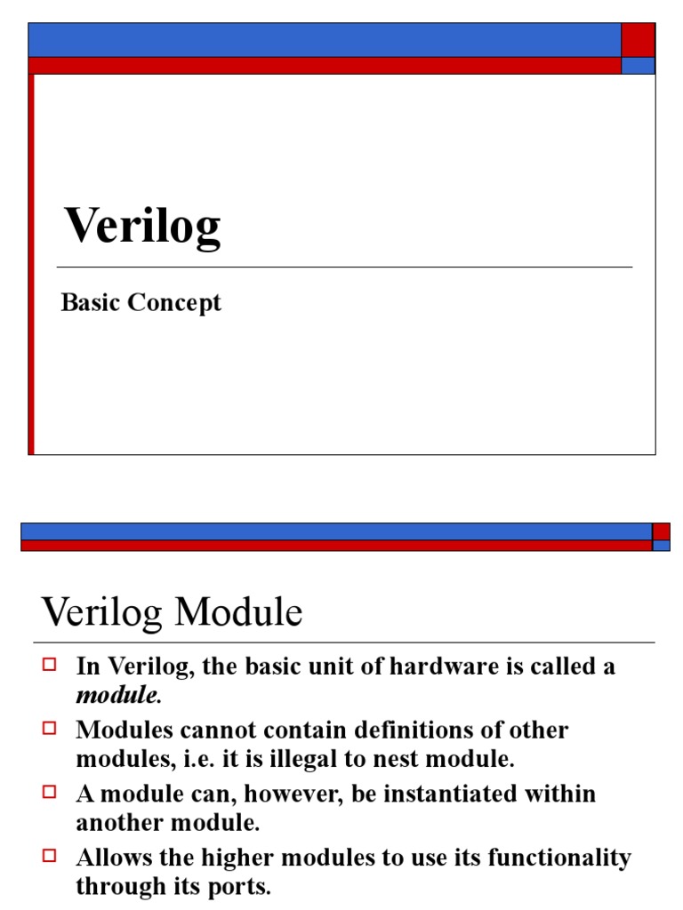 Verilog Class Download Free Pdf Computer Programming Computing