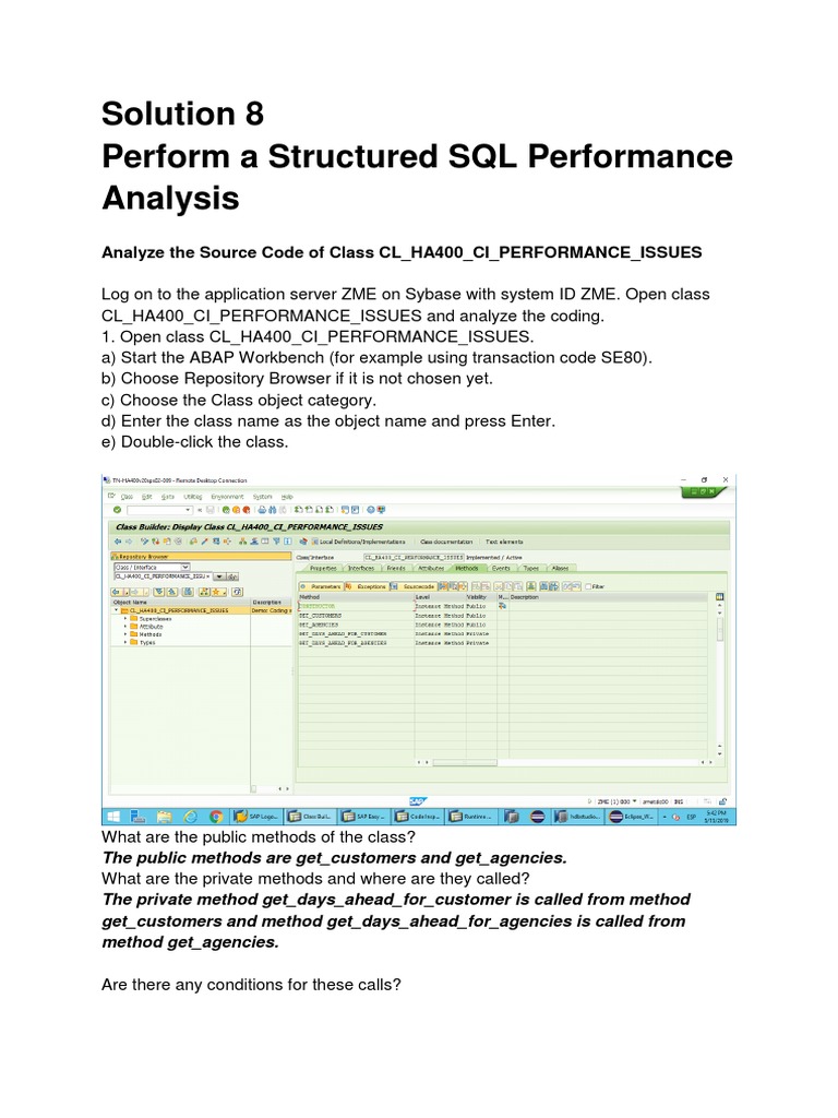 Perform A Structured SQL Performance Analysis | PDF | Software ...