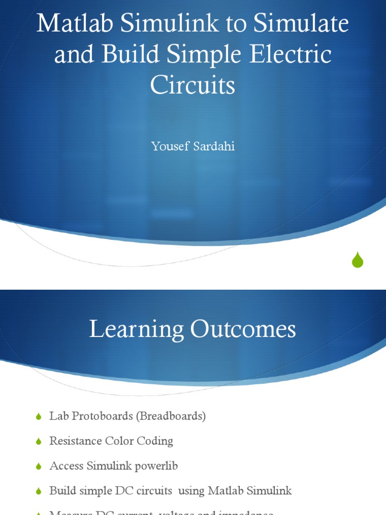 Electric Circuits Using Simulink | Download Free PDF | Electrical ...