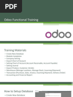 Odoo Introduction To Functional Training | PDF | Comma Separated Values | Application Software