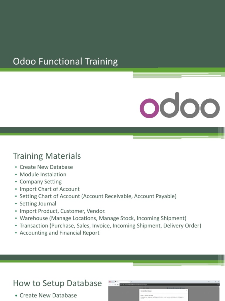 Odoo Functional Training | PDF | Accounts Payable | Accounting