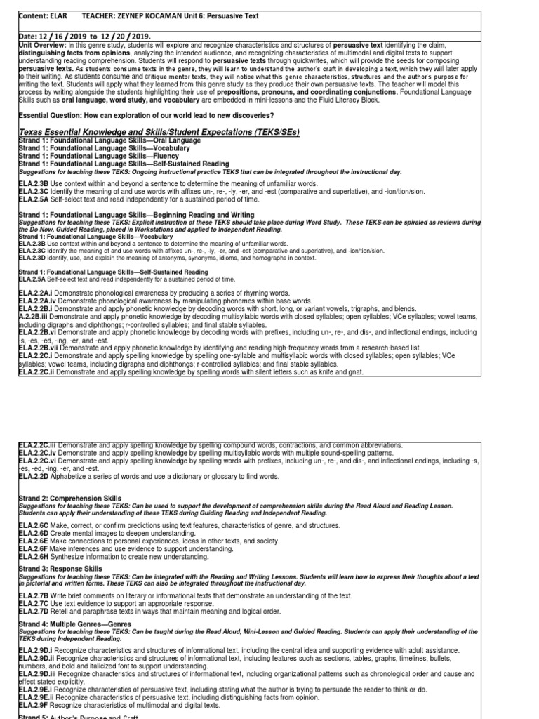 LESSON PLANS DEC. 16 To DEC. 20 | PDF | Reading Comprehension | Phonics
