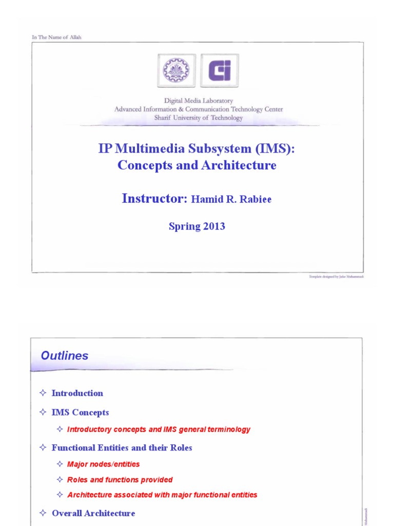 IMS Architecture and Concepts Overview | PDF | Ip Multimedia Subsystem ...