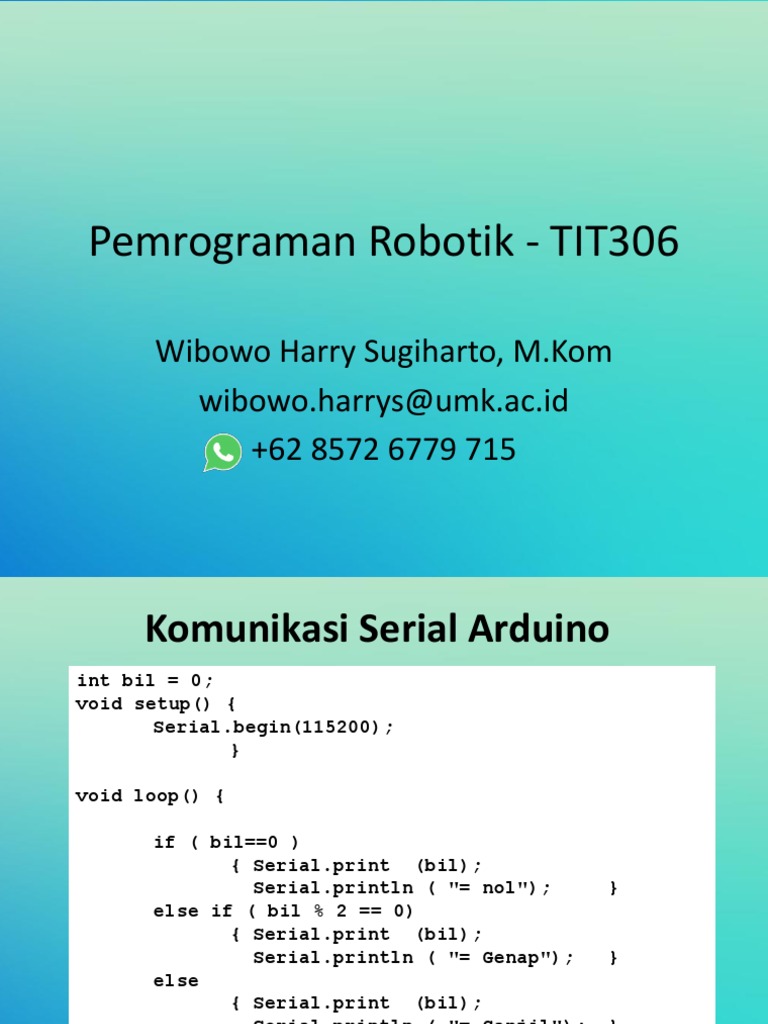 Komunikasi Serial Arduino PDF | PDF | Teknologi & Rekayasa