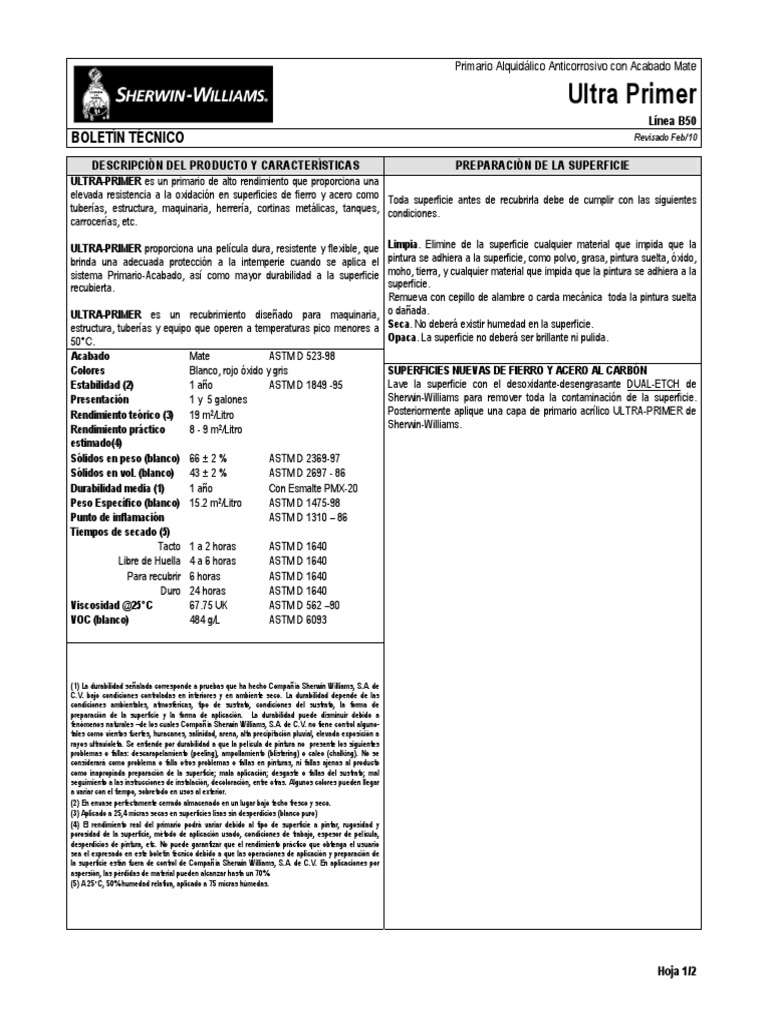 B50-Ultra Primer | PDF | Cepillo | Pintar