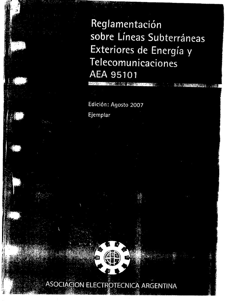 AEA 95101 - Líneas Subterráneas Exteriores de Energía y Telecomunicaciones PDF | PDF