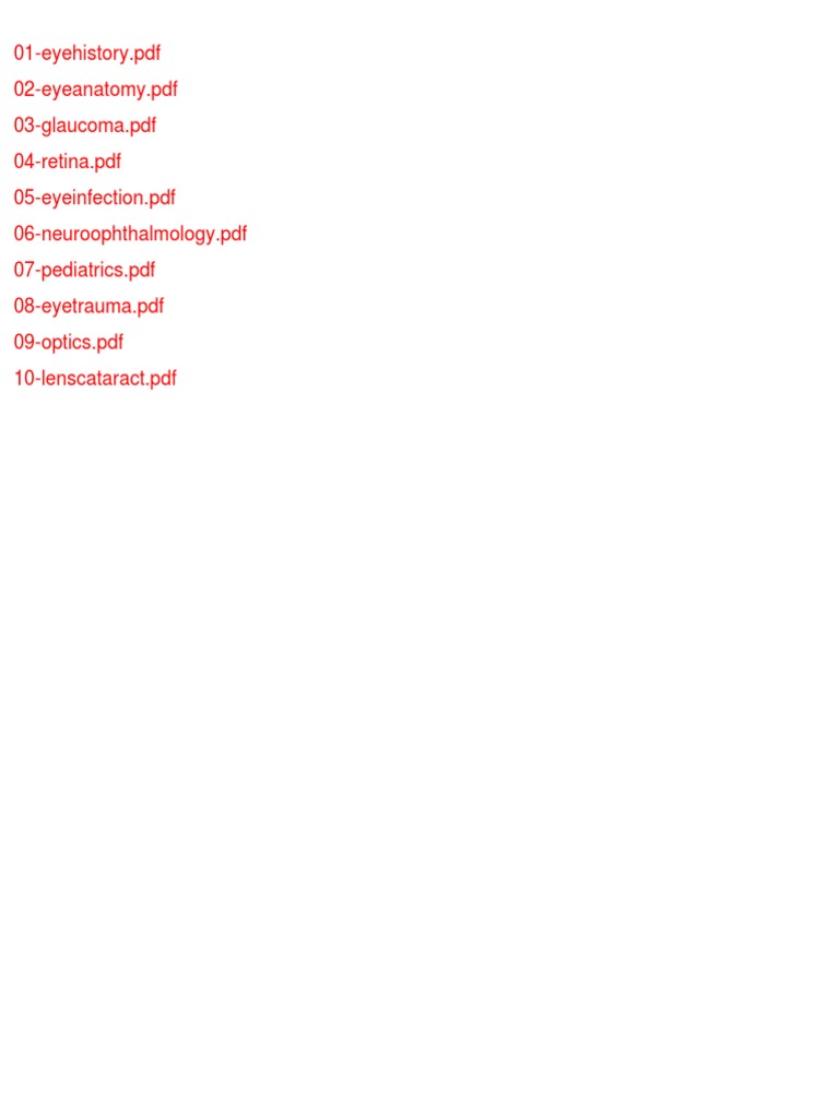 Ophthobook PDF | PDF | Glaucoma | Cornea