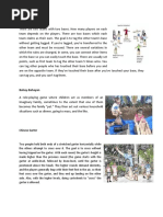 Traditional Filipino Games Overview | PDF | Sports | Leisure