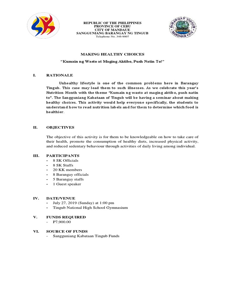 Activity Design Nutrition Month | Download Free PDF | Nutrition | Diet ...