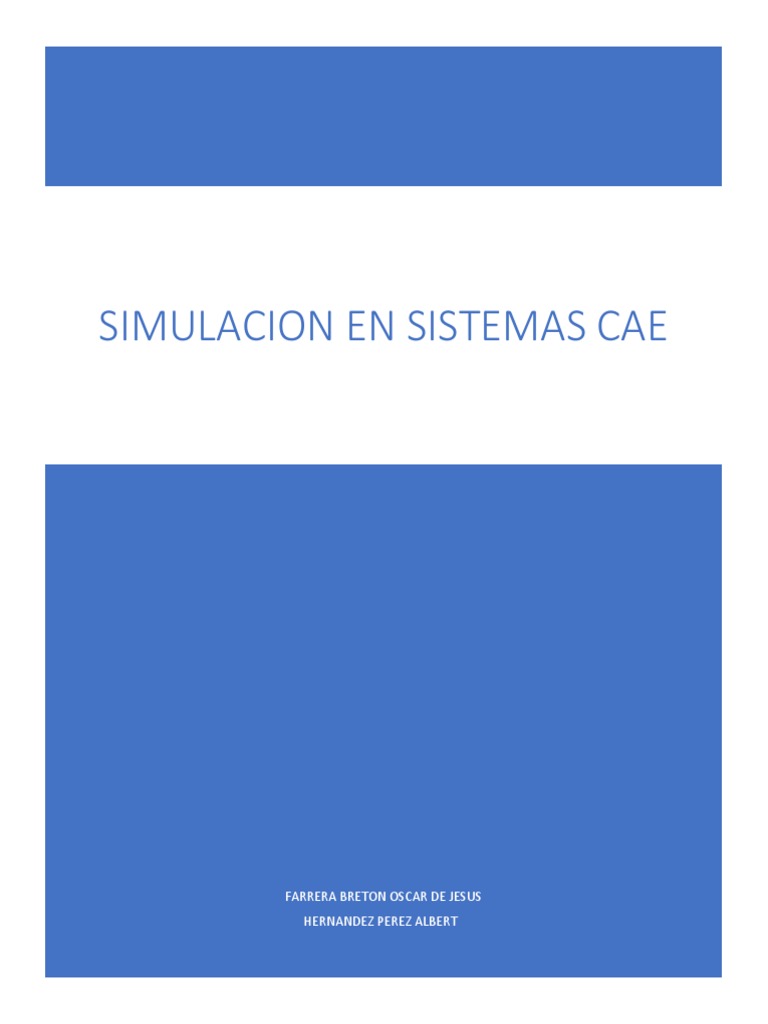 Simulacion en Sistema Cae | PDF | Método de elementos finitos | Átomos