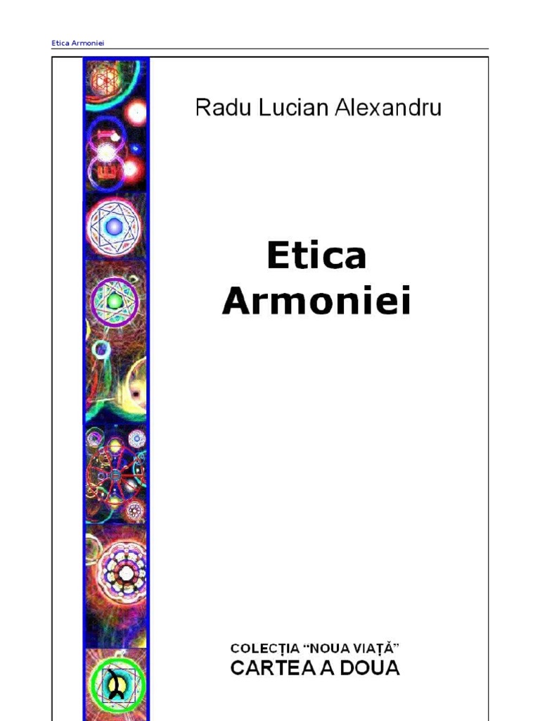 Radu Lucian Alexandru - Etica Armoniei | PDF