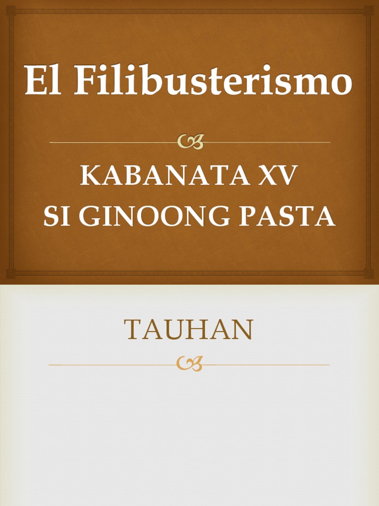 El Filibusterismo-KABANATA XV | PDF