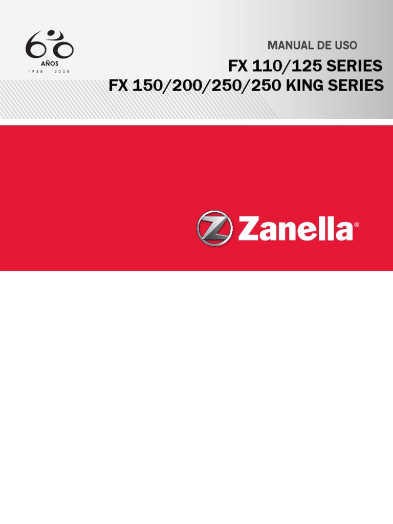 FX110 125 150 200 250 250KING MMAX - Manual | PDF | Acelerador | Neumático