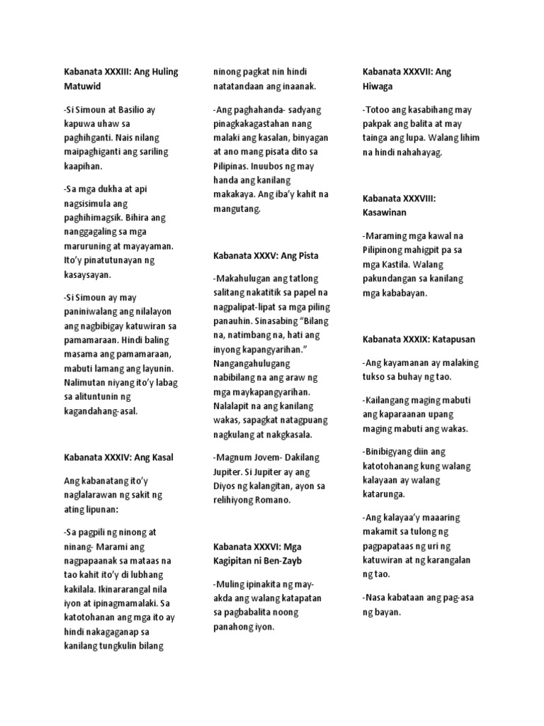 Simbolismo ng Kabanata 33-39 (El Filibusterismo)