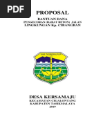 Contoh Proposal Rabat Beton-Dikonversi | PDF