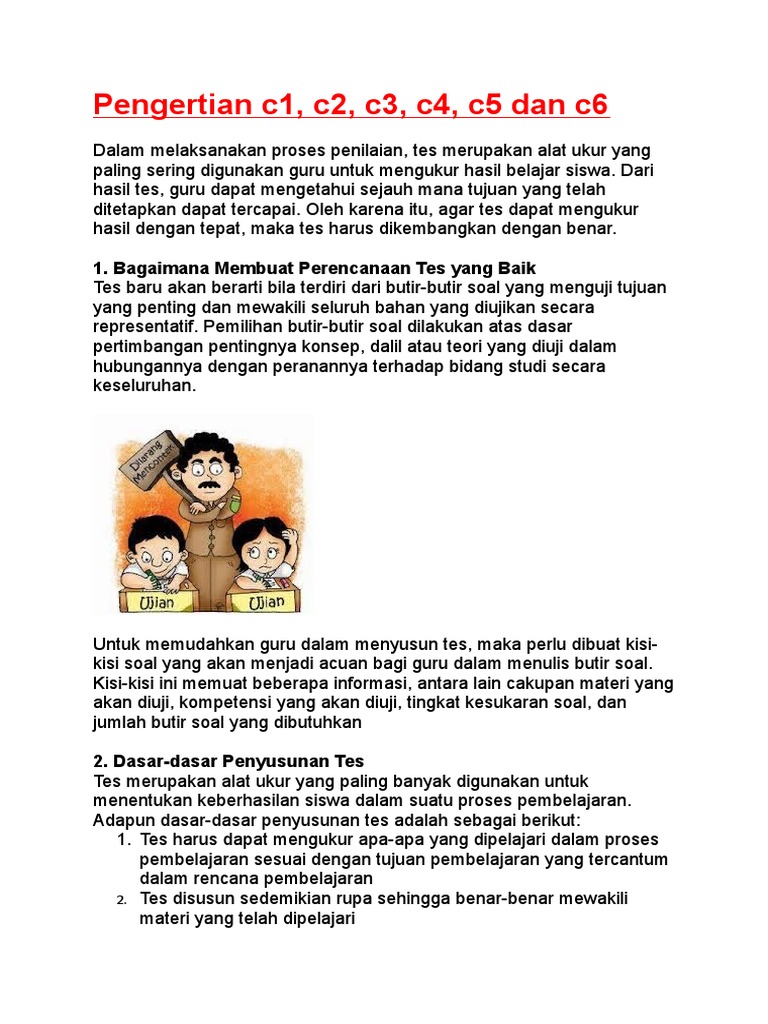 Pengertian Ci, C2, C3, C4, C5 Dan C6 | PDF